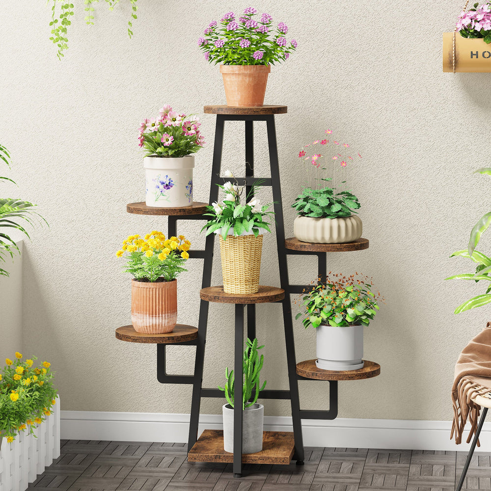 Tribesigns Plant Stand, 7 Tier Plant Pots Holder Rack Flower Shelf ...
