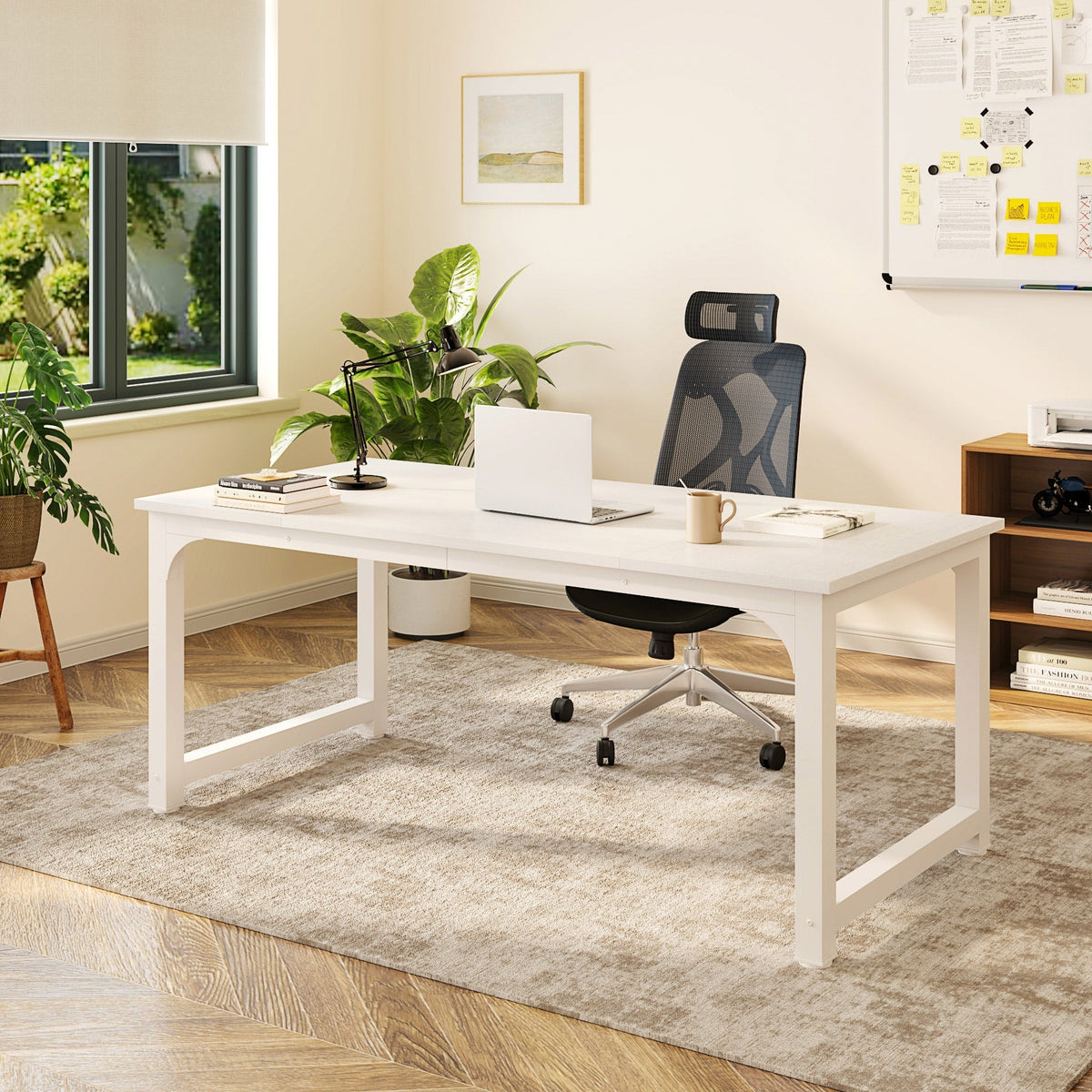 Tribesigns Conference Table, Rectangular Meeting Seminar Table-TribesignsCA